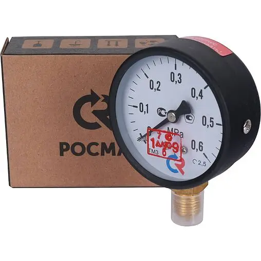 Манометр радиальный Росма ТМ-310Р.00 63мм 6 бар 1/4" 00000006771 купить ...