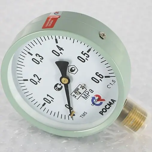 Манометр радиальный Росма ТМ-510Р.00 100мм 6 бар 1/2" 00000006817 ...
